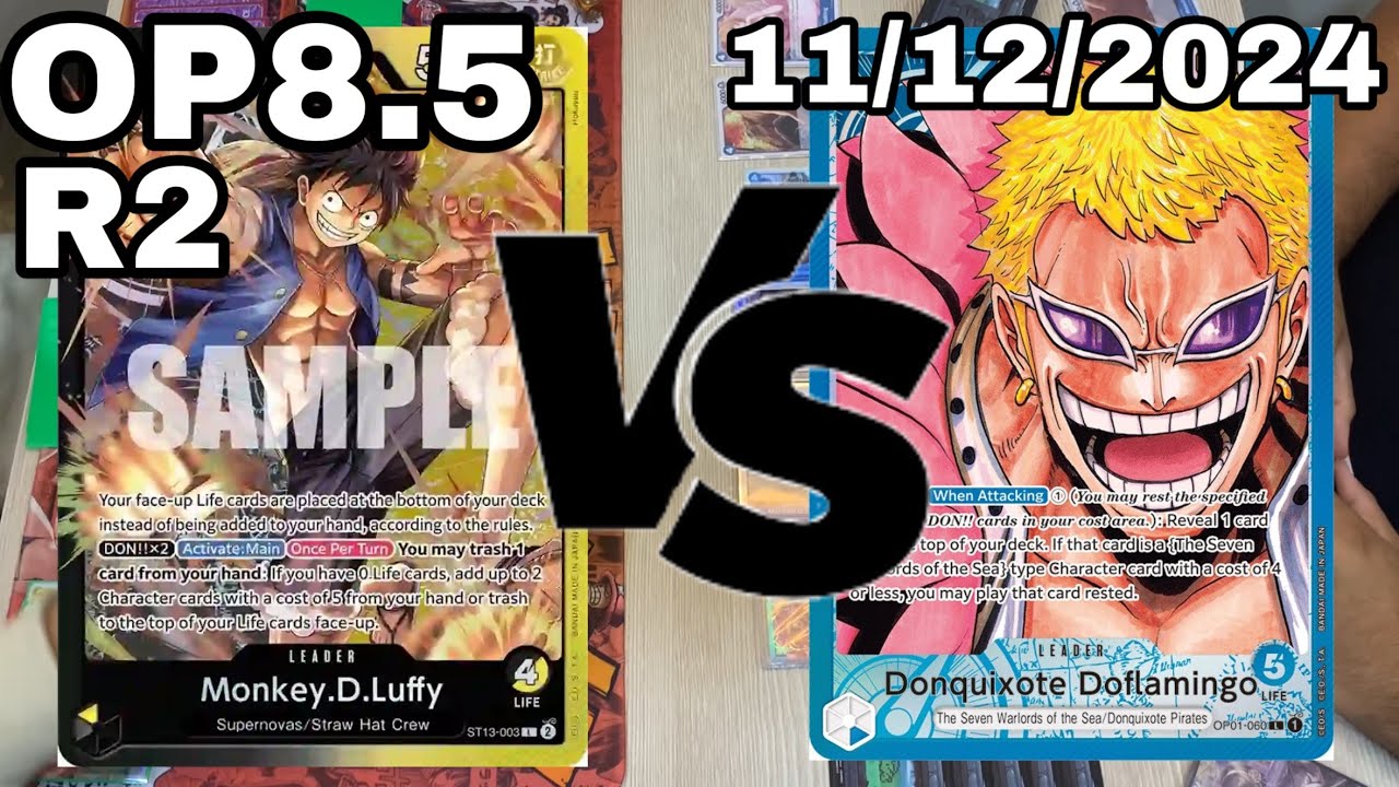 OP8.5 BY Luffy vs B Doffy R2 | One Piece TCG Gameplay - YouTube
