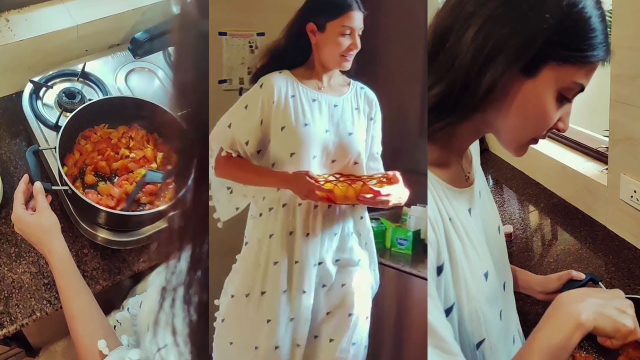 Anushka sharma cooking special Dish for daughter Vamika and Virat Kohli ...