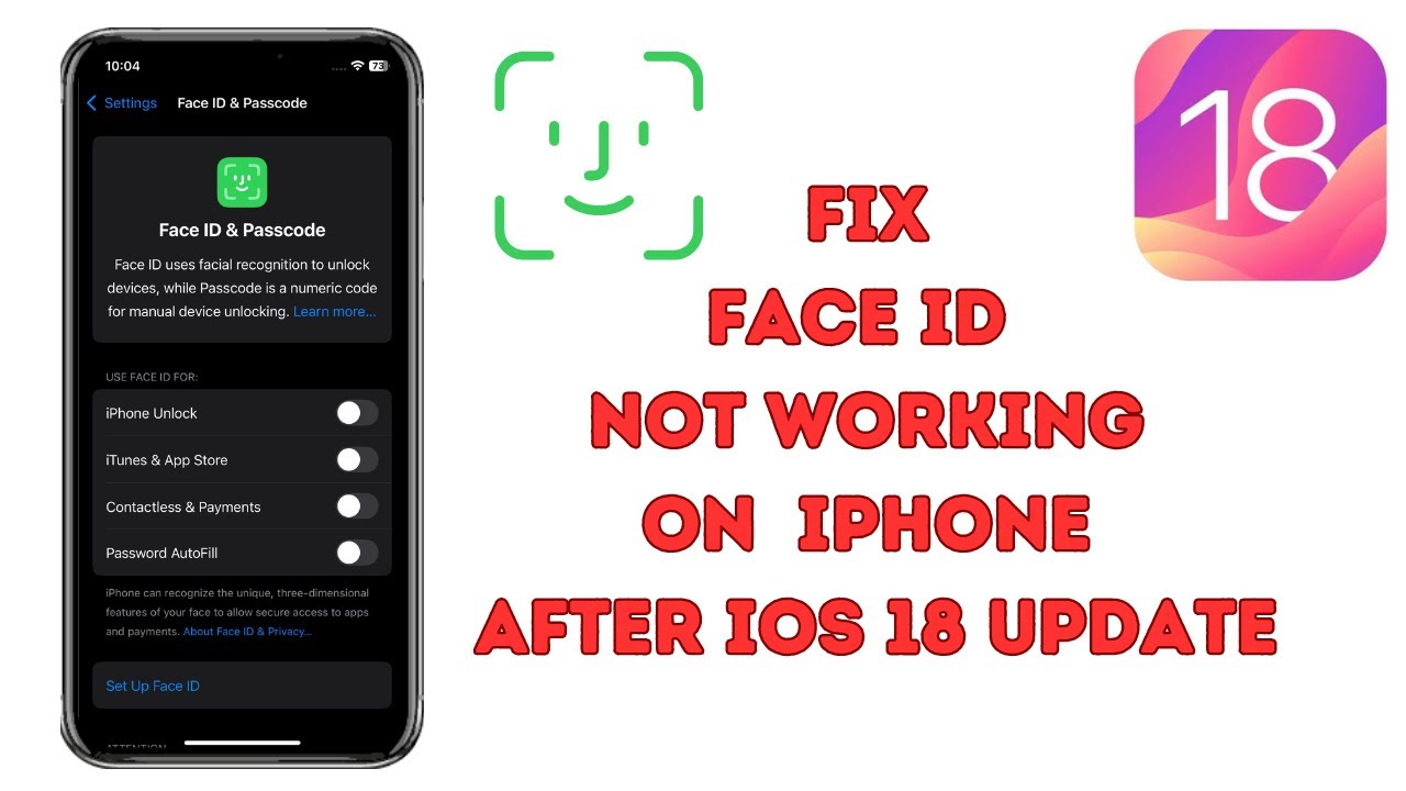 How To Fix Face ID Not Working On iPhone After iOS 18 Update - YouTube