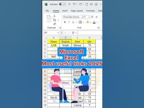 Microsoft Excel most useful tricks 2025 #excelshorts #shorts #exceltips #exceltricks - YouTube