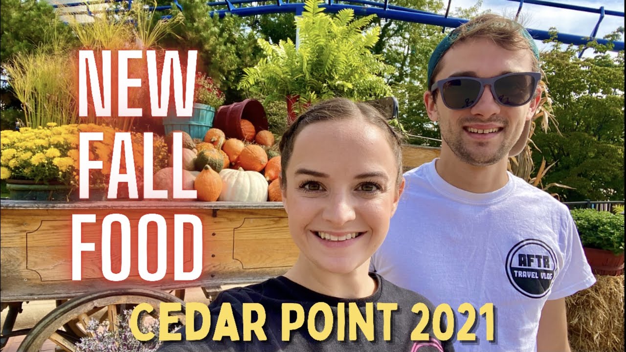 NEW SEASONAL FOOD at Cedar Point! Fall Tasting Tour 2021 Food Reviews ...