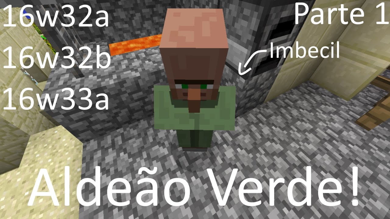 Aldeão verde! - Minecraft Snapshot 16w32a, 16w32b e 16w33a (Parte 1 ...