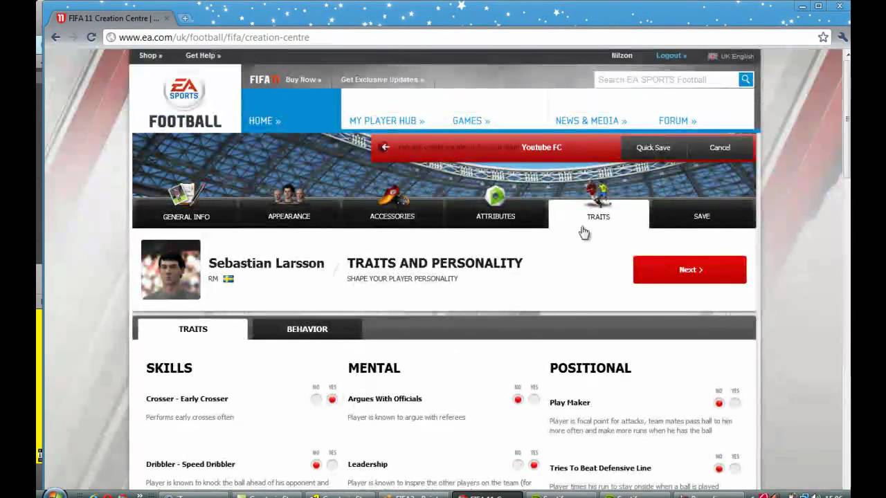 Fifa 11 creation centre tutorial - YouTube