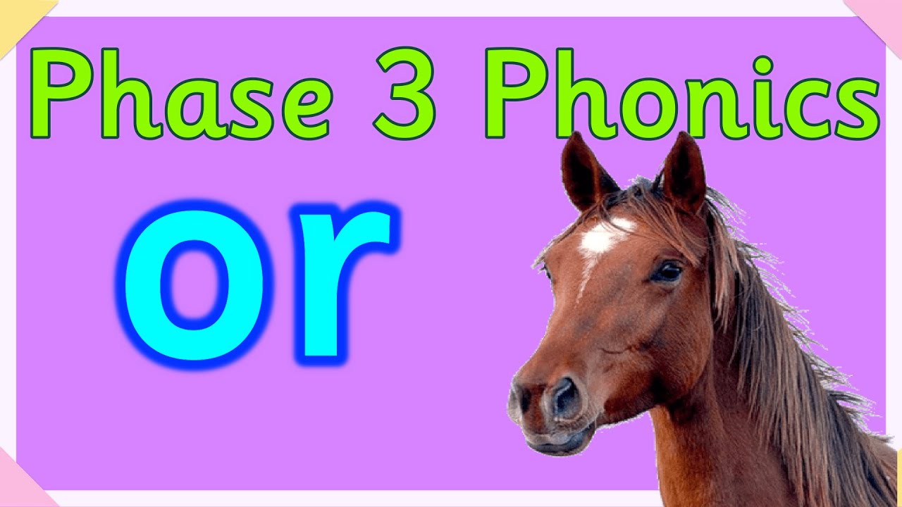 Phase 3 OR Phonics Lesson 😊 [OR Digraph] Miss Ellis 💜 #orsound - YouTube