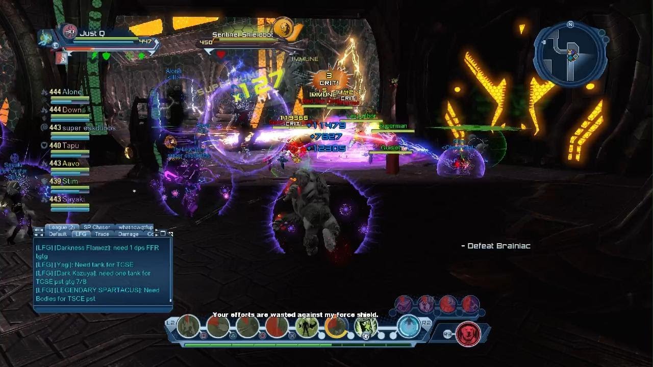 DCUO Just Q- TCSE First Boss Nature DPS POV - YouTube