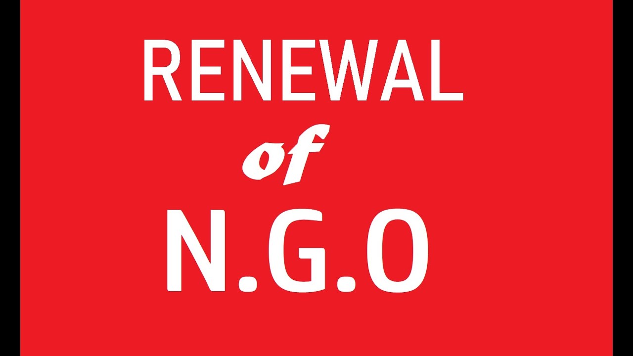 Renewal of N G O / Public charitable trust - YouTube