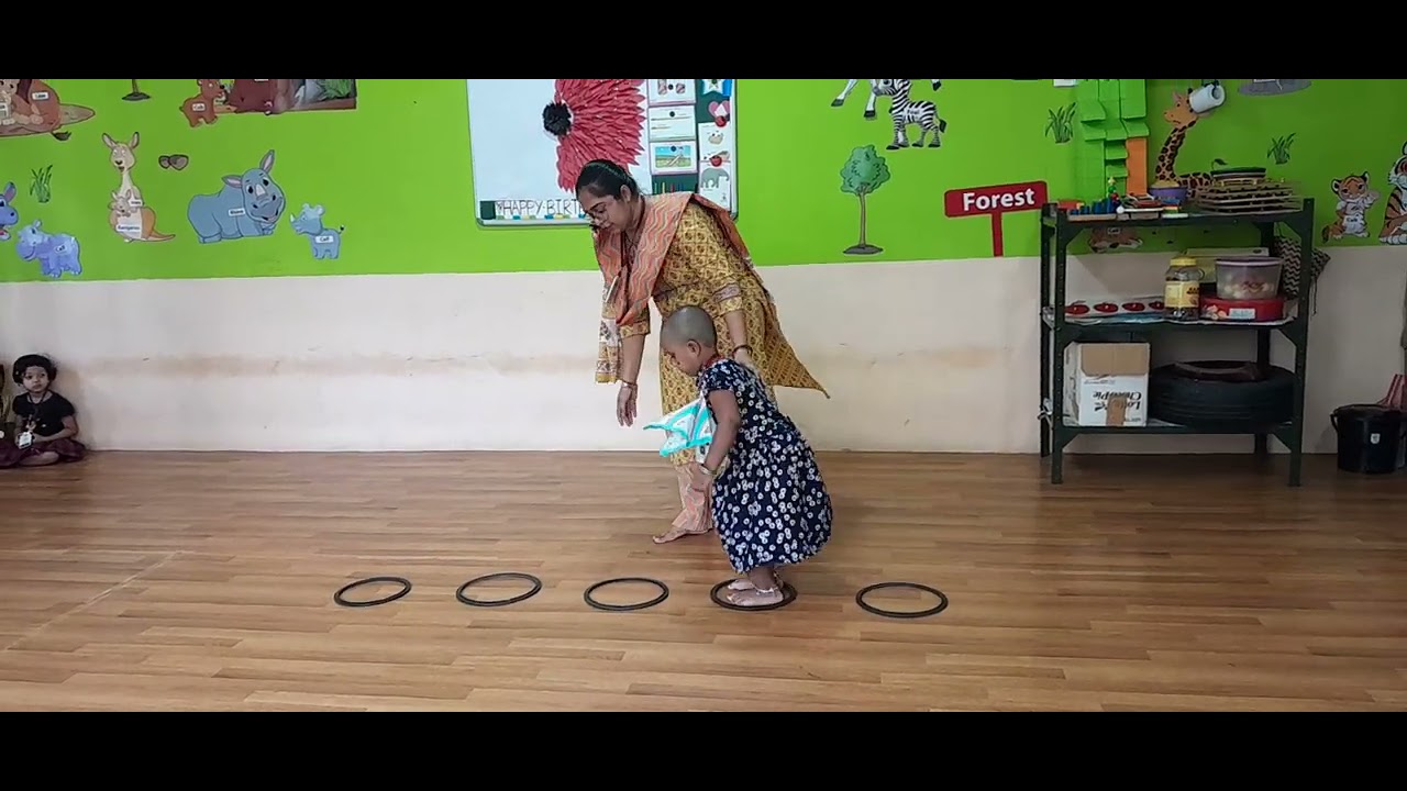 JUMP AND BALANCE BETWEEN THE RINGS (PHYSICAL AND GROSS MOTOR ACTIVITY ...