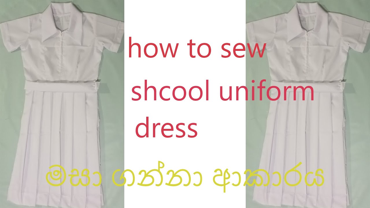 how to sew school uniform dress/ - YouTube