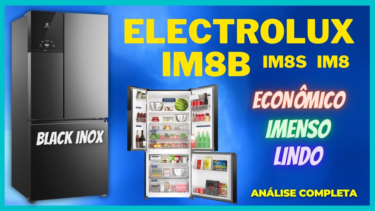 REFRIGERADOR ELECTROLUX IM8B / IM8S / IM8 - Black inox 590L INVERTER ...