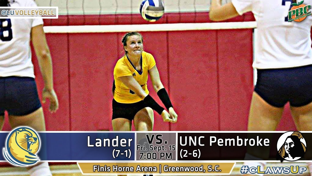 Lander Volleyball vs. UNC Pembroke - YouTube