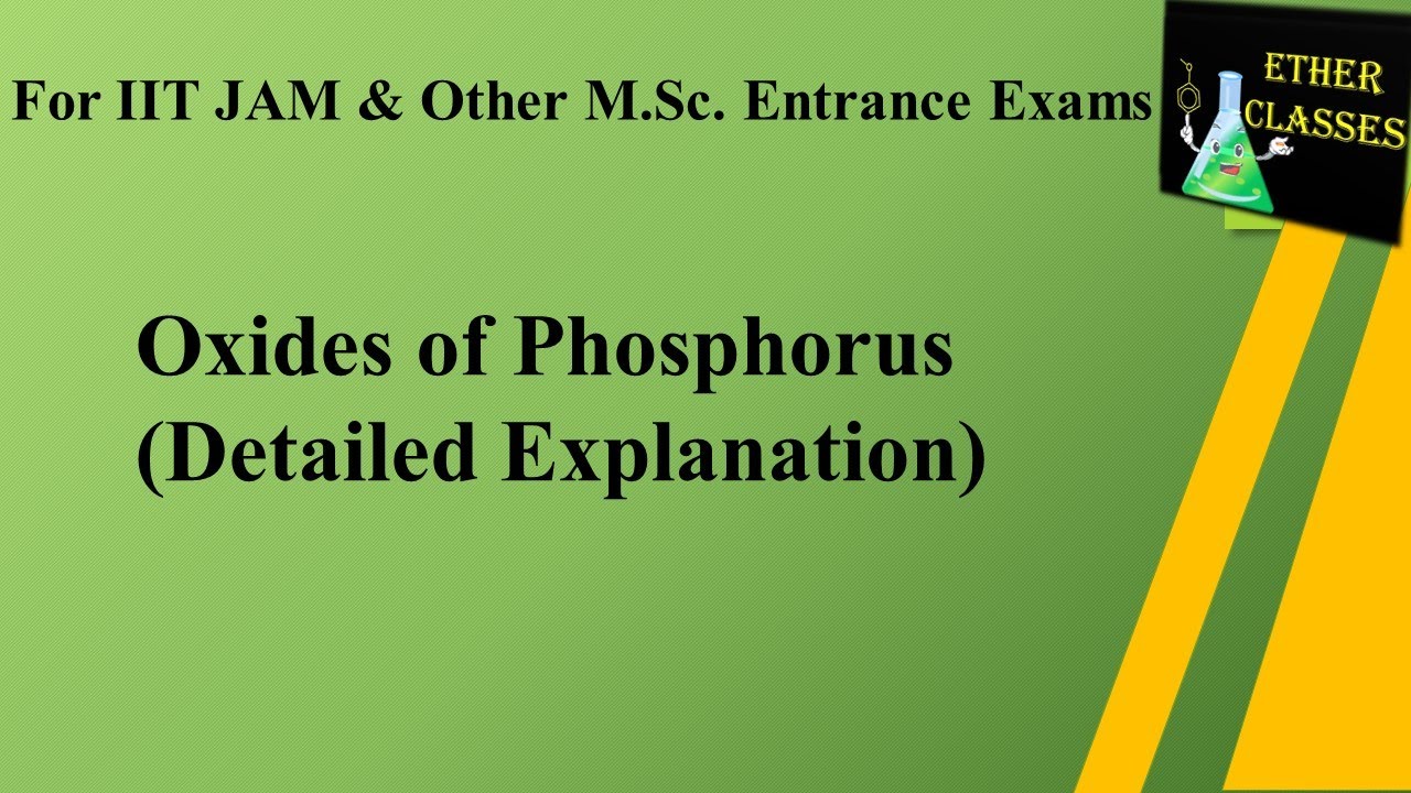How many types of oxides are formed by phosphorus? - YouTube