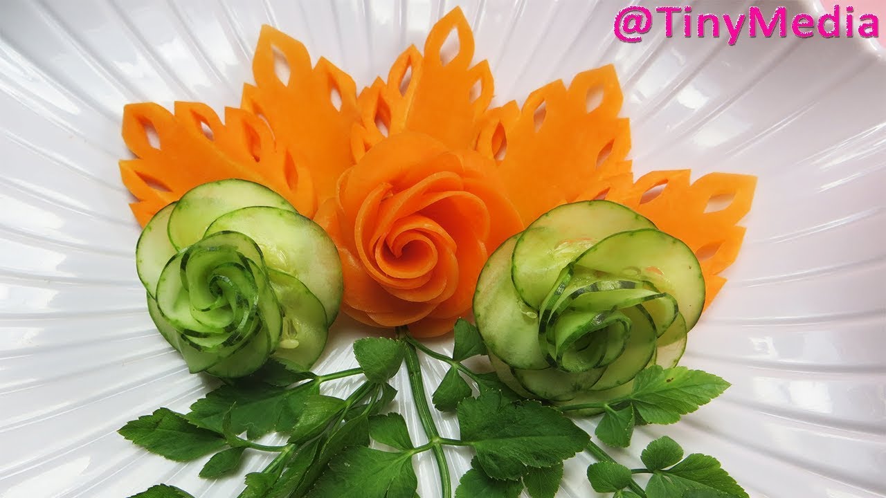 Beautiful Carrot and Cucumber Flowers Design & Arrangements | Art of ...