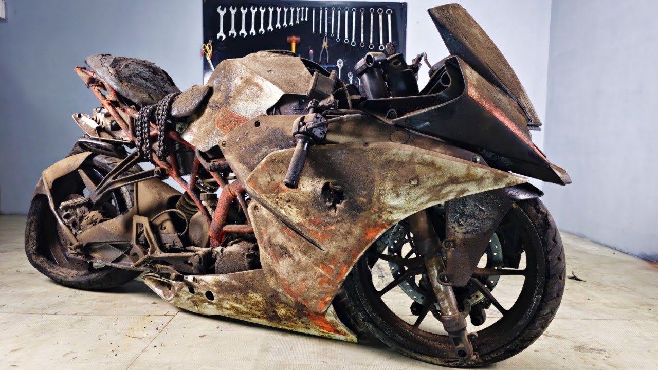 KTM RC 200 Full restoration | Restored KTM rc200 | Old Bike Restoration ...