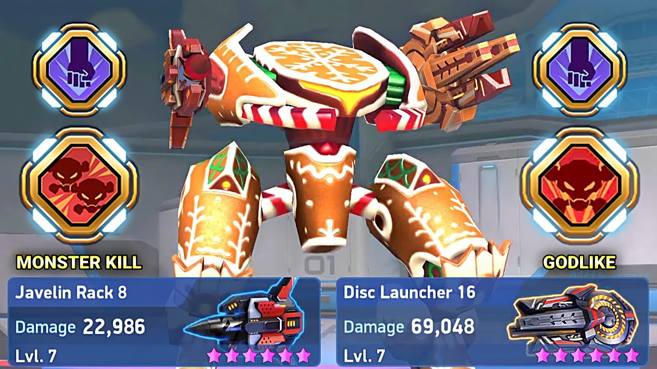 Stalker with Disc Launcher 16 + Javelin Rack 8 - Mech Arena - YouTube