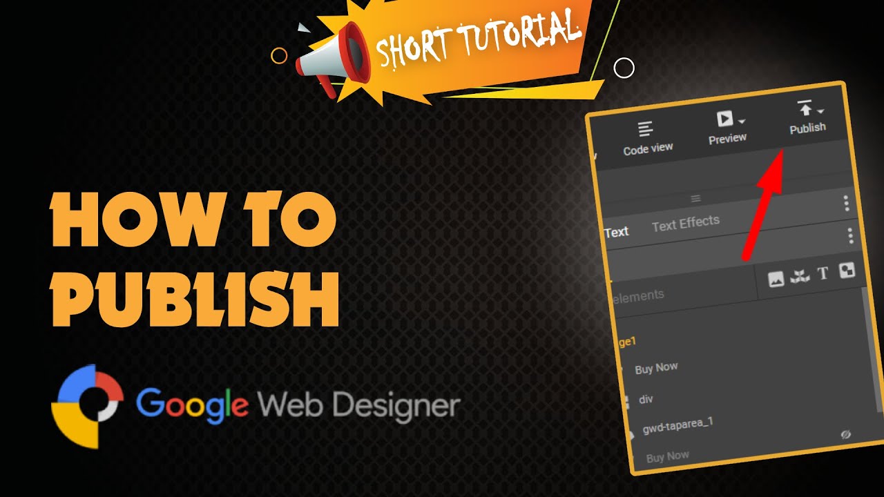 How to publish google web designer 2024 | Skill Wave - YouTube