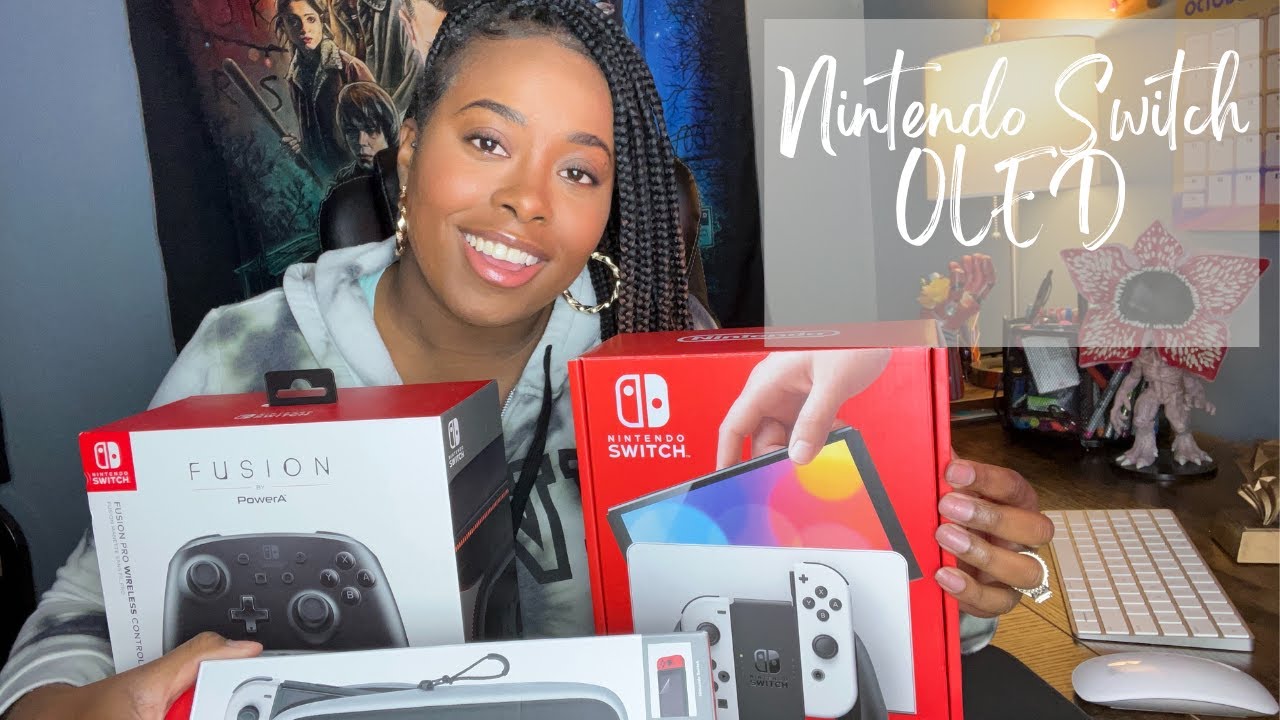 Unboxing the NEW Nintendo Switch OLED model + Accessories - YouTube