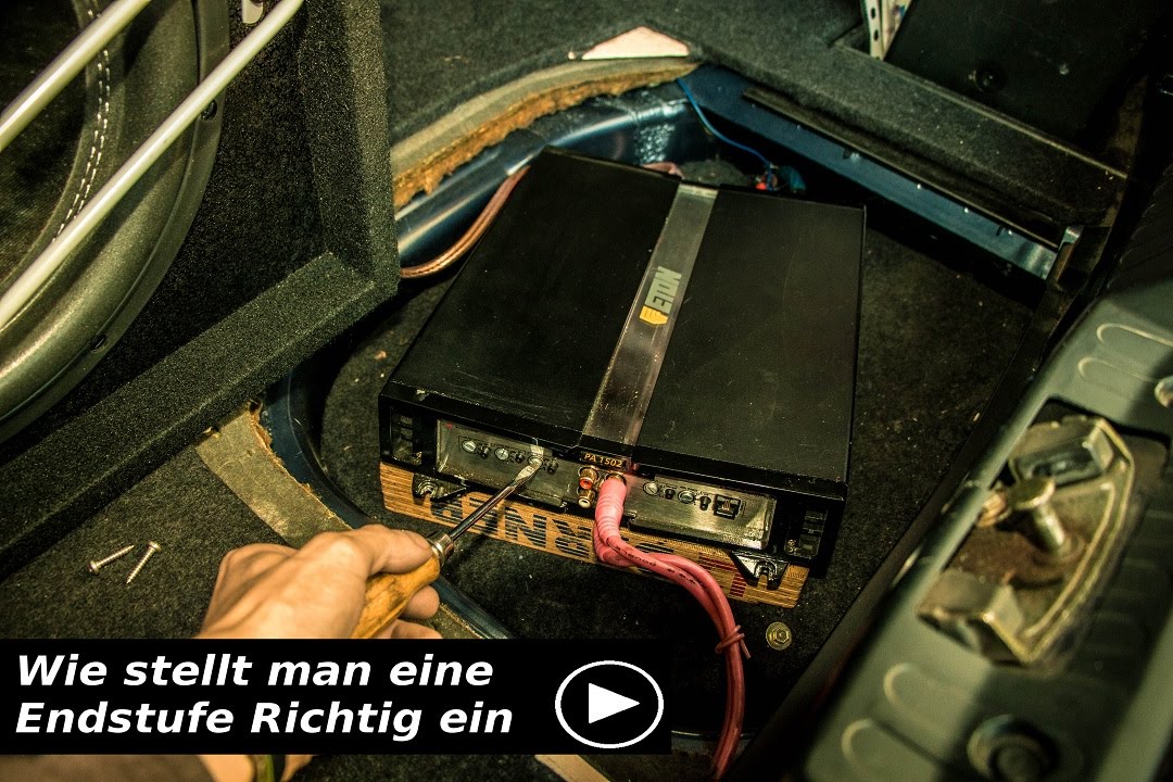 Wie Stellt man Eine Endstufe - YouTube