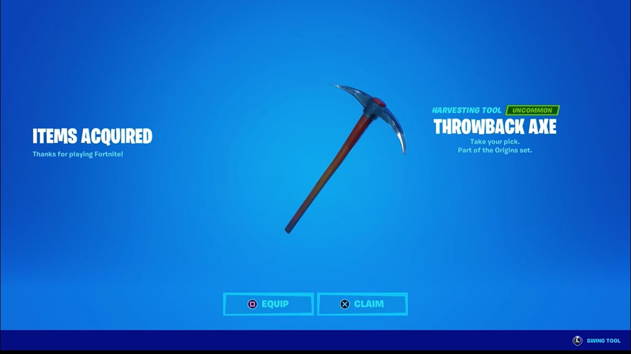 How to claim the OG DEFAULT PICKAXE right now in Fortnite! (Chapter 1 ...