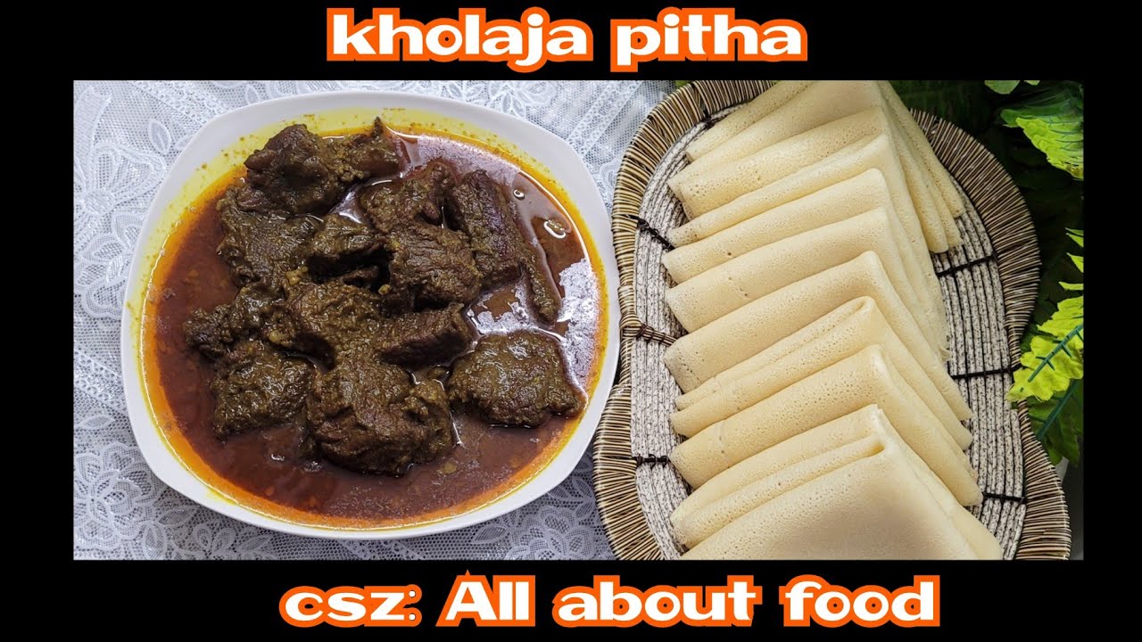 Kholaja pitha//খোলা জালি পিঠা | ডিমের পাতলা চিতল পিঠা//csz: All about ...