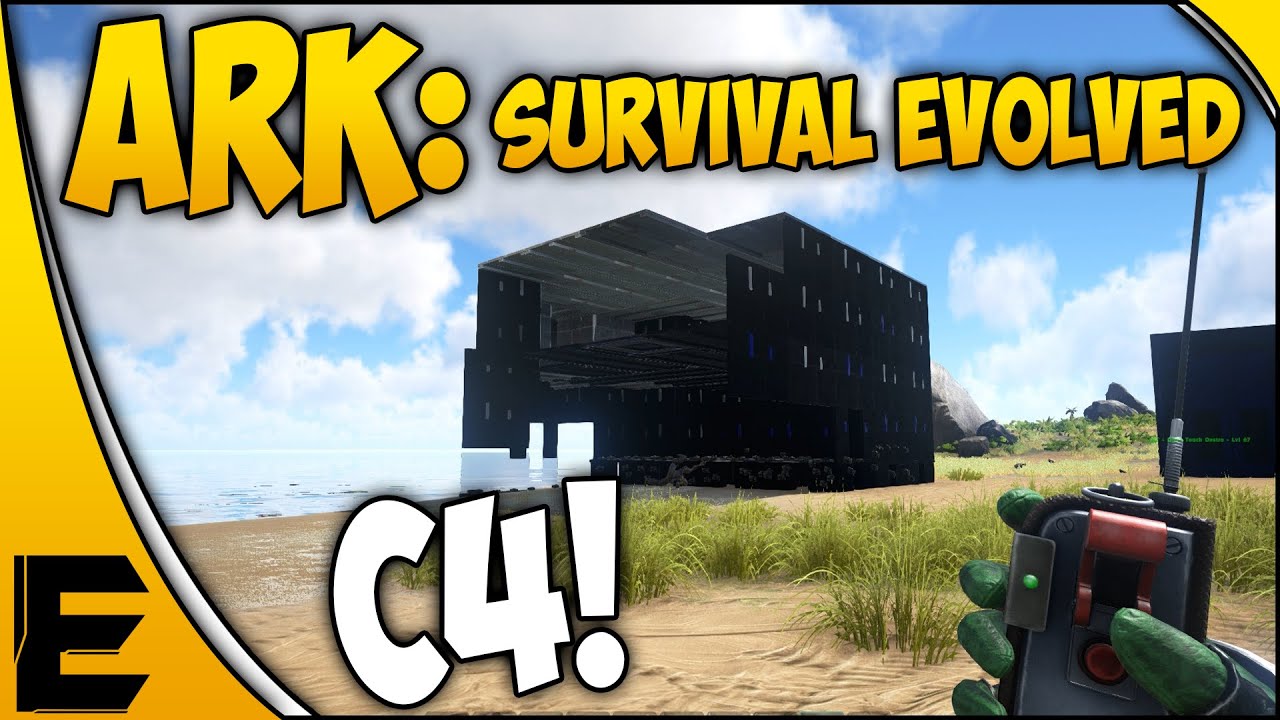 ARK Survival Evolved C4 & Rocket Launcher - Explosive Tests [DUPING BUG ...