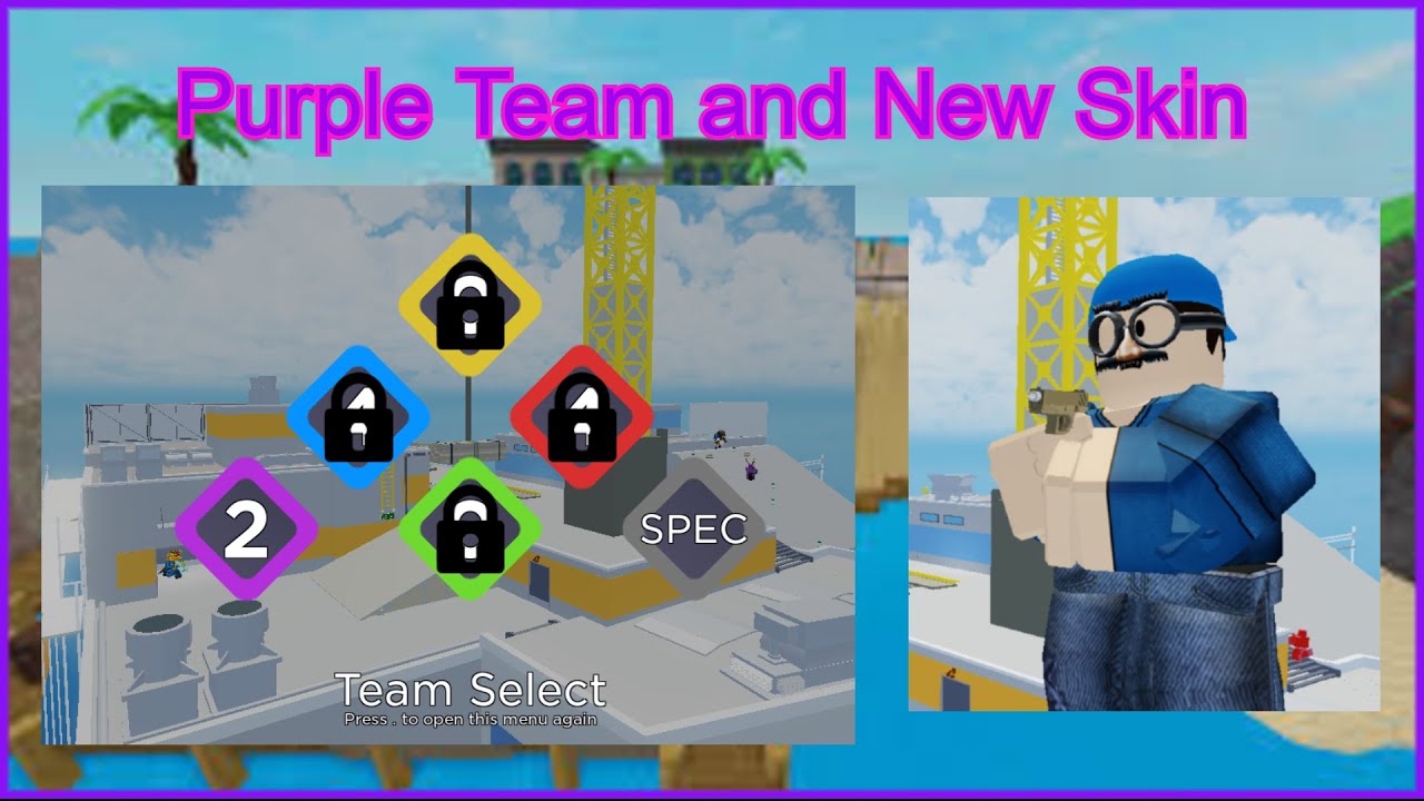 Arsenal Free Purple Team and a New Skin Code.. *Roblox - YouTube