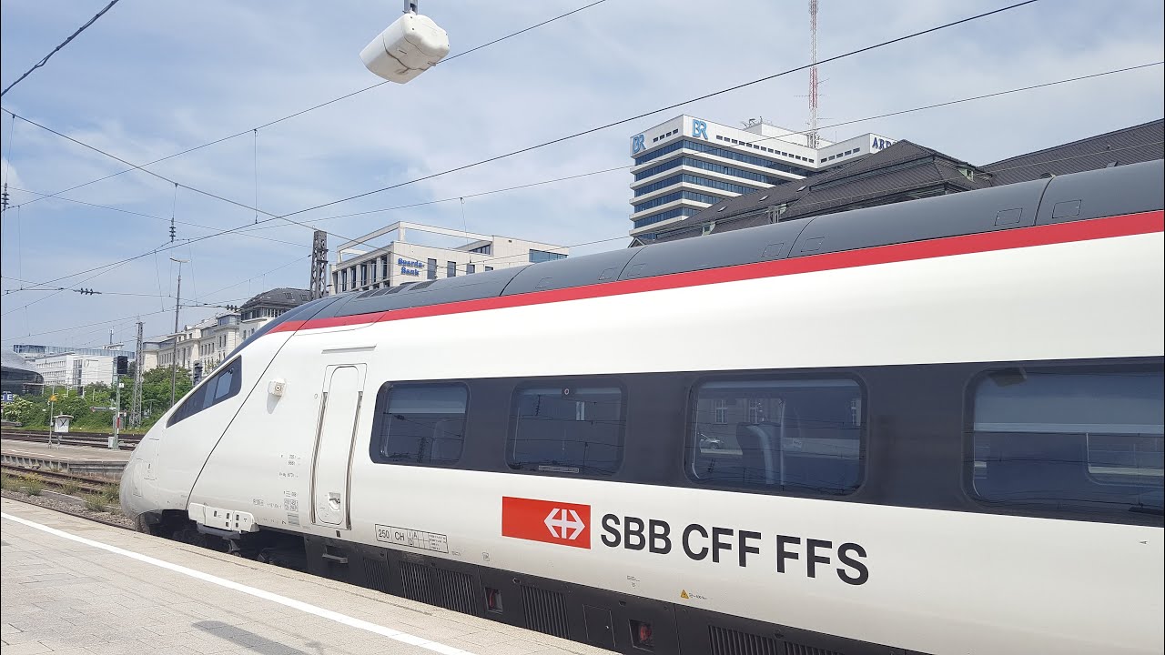 SBB-EuroCity-Express in München Hbf: ECE97 München Hbf - YouTube