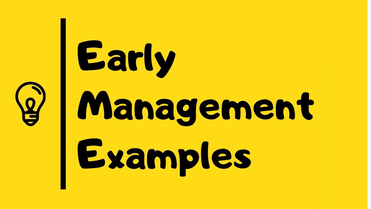 Early Management Examples in Urdu/Hindi - YouTube