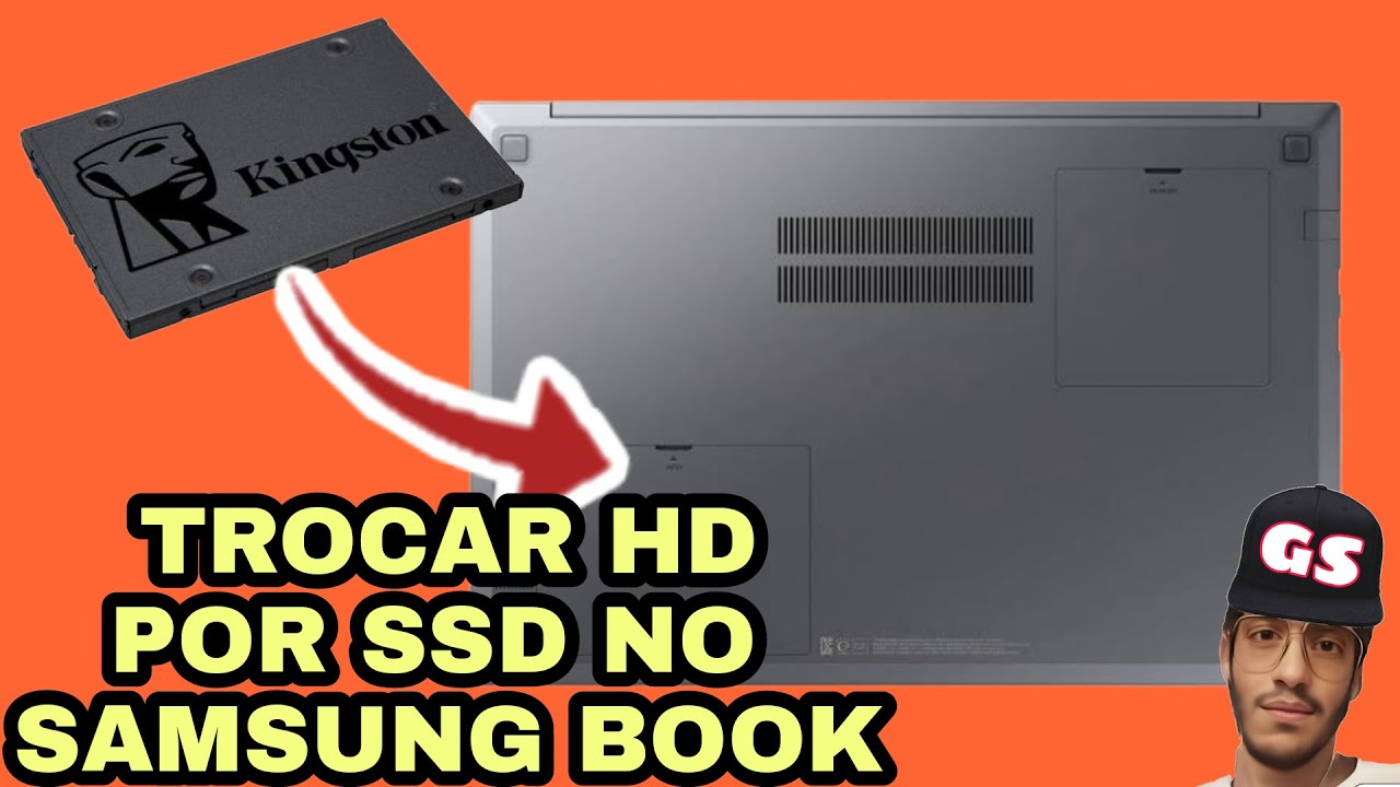 Como trocar um HD por SSD no Notebook Samsung Book - YouTube