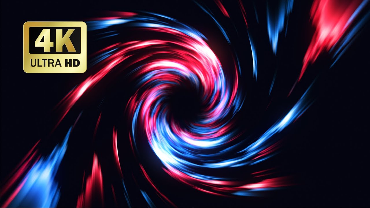 ULTRA HIGH DEFINITION 4K | Vortex Swirl Red and Blue Screensaver ...