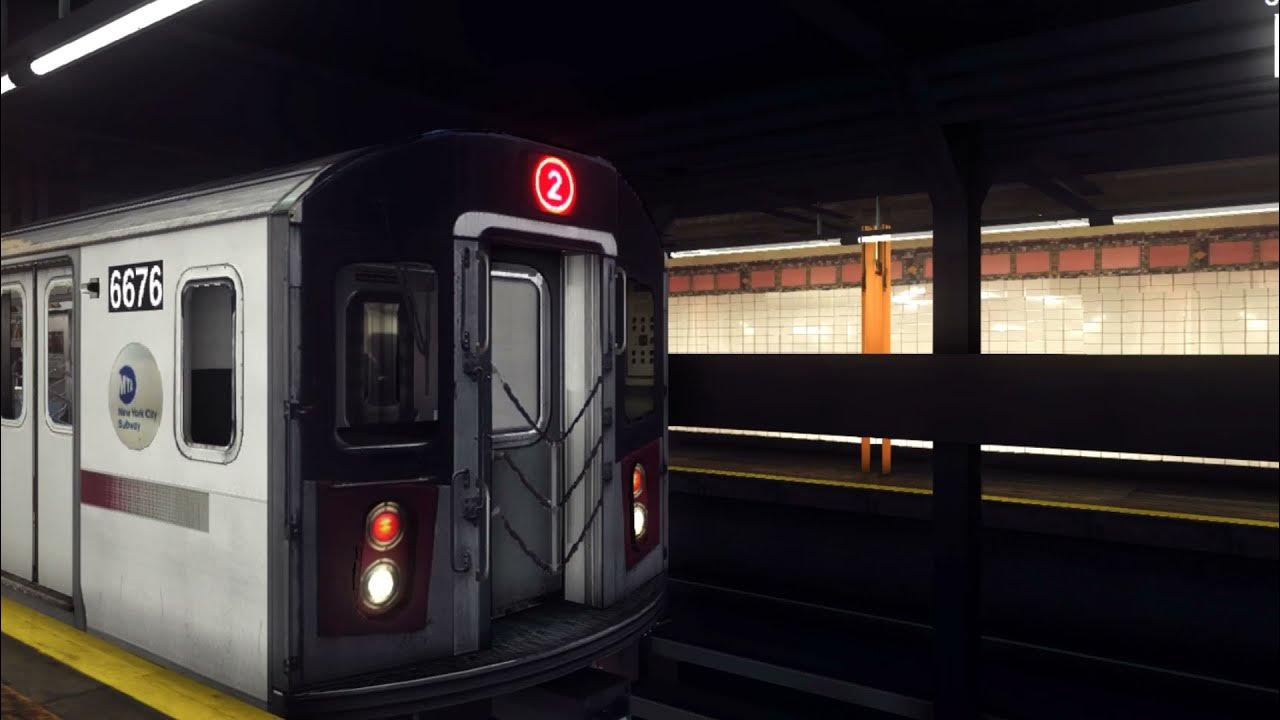 openbve - R142 (2) train departs Beverly Road (with reshade) - YouTube