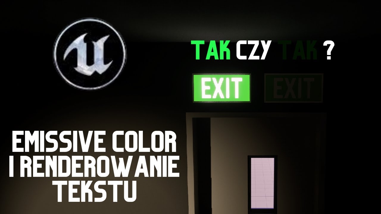 Emissive color, tworzenie materiału i text render | Unreal Engine 5 ...