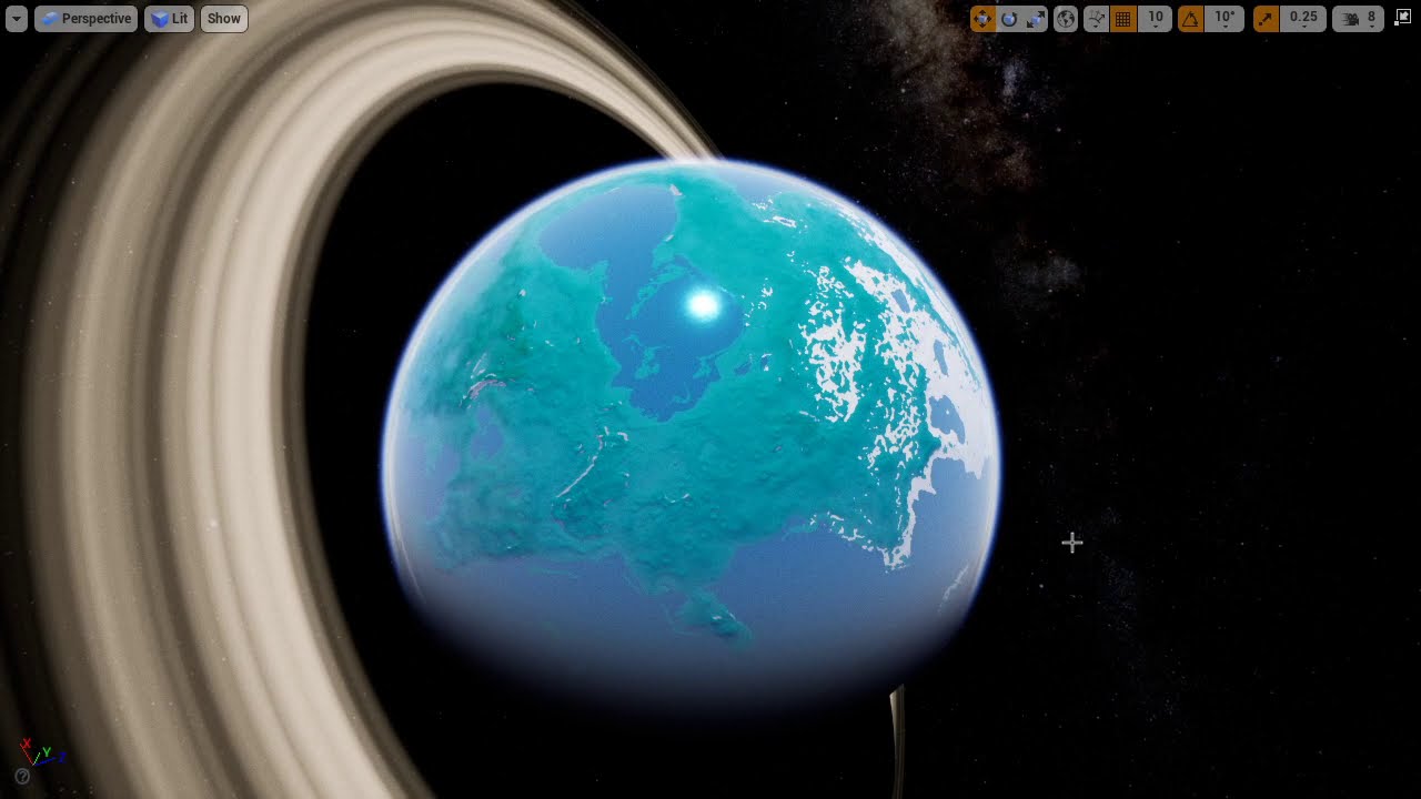 EXOSKY | Terrestrial Planet Test | Fully Procedural Universe - YouTube