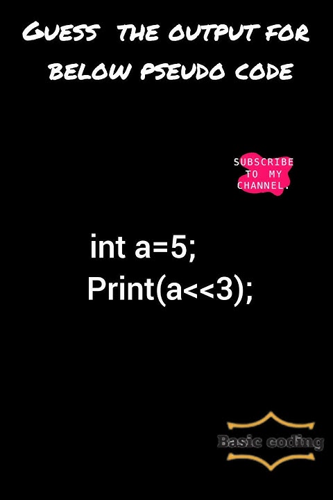 Pseudo Code |Placement Question | Basic Coding - YouTube