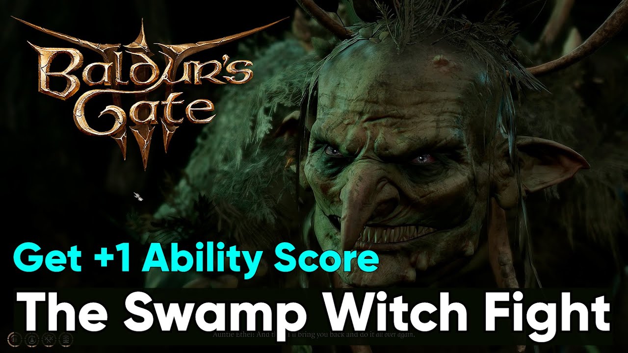 Baldur's Gate 3 Get +1 Ability Score. The Swamp Witch Full Fight. - YouTube