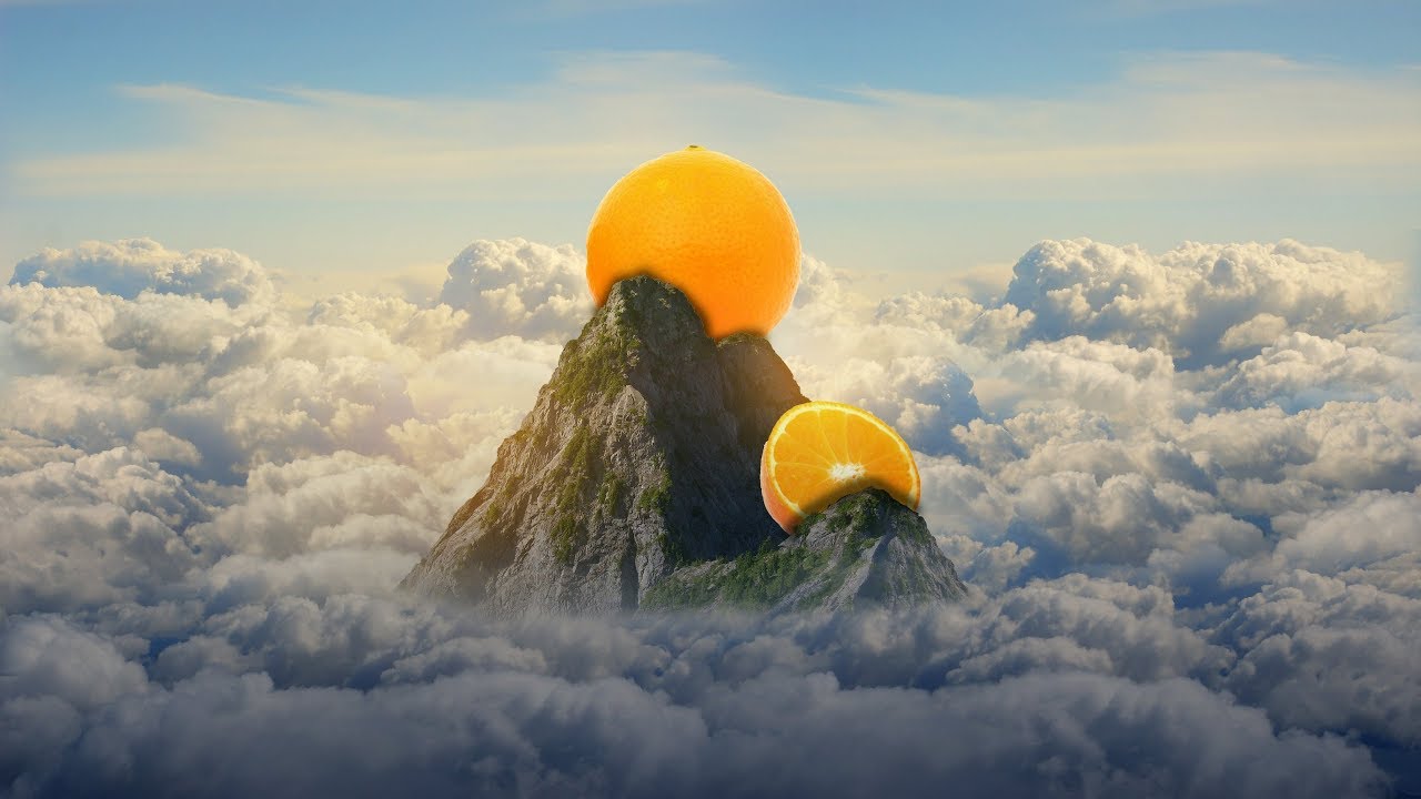 Photo Manipulation Tutorial - Orange Peak Mountain - YouTube