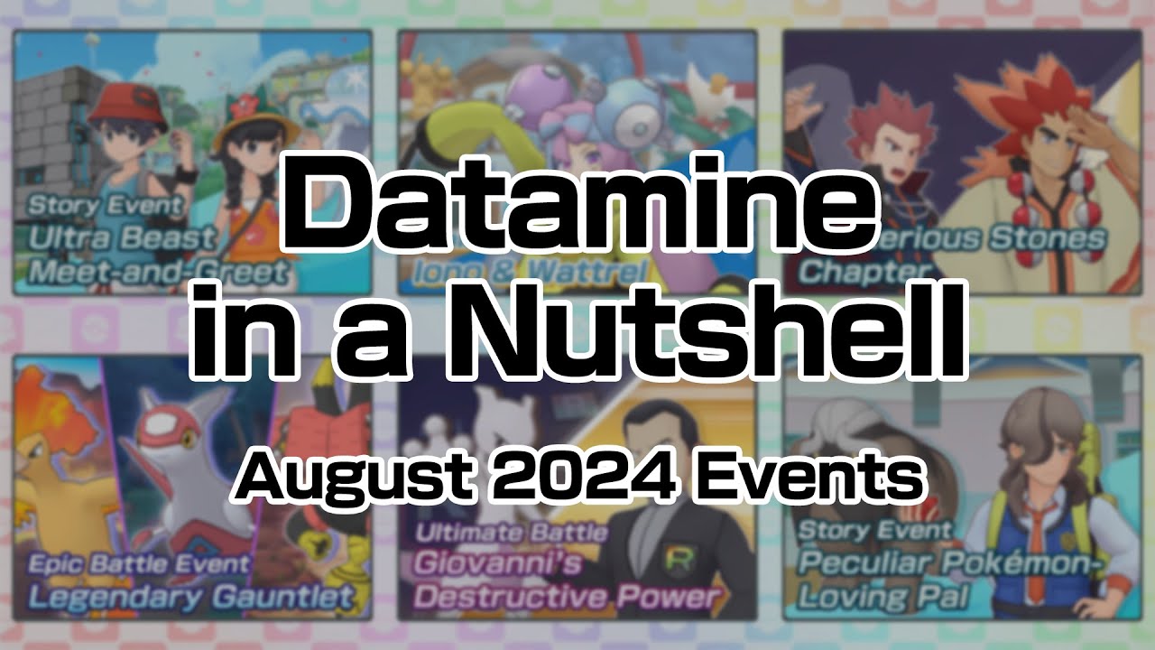 [Pokemon Masters EX] DATAMINE IN A NUTSHELL (August 2024 Events) - YouTube