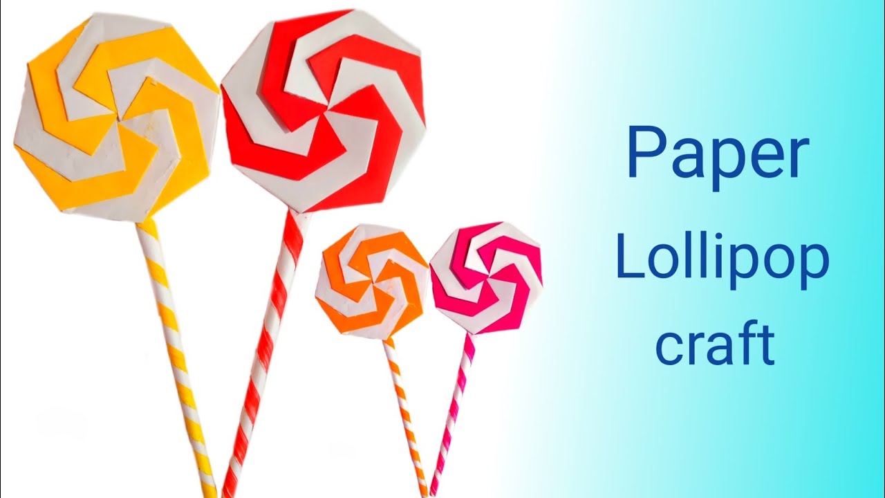 Diy Paper lollipop / Paper craft for kids | easy kids craft | New Paper ...