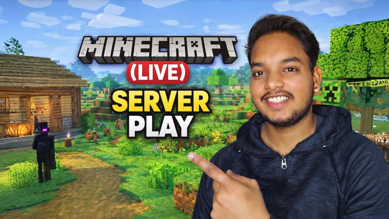 (LIVE) MINECRAFT SERVER GAMEPLAY - MINECRAFT PE #youtuber - YouTube