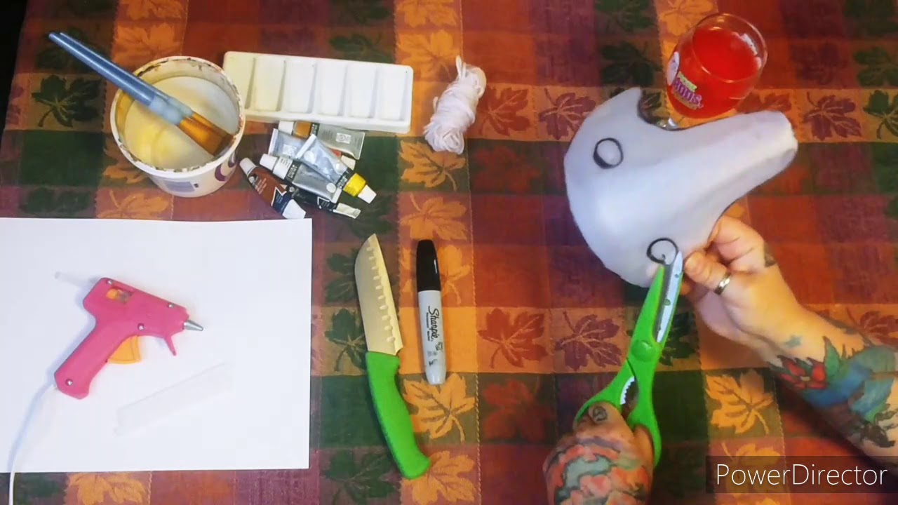 Recycled Milk Jug Mask DIY - YouTube