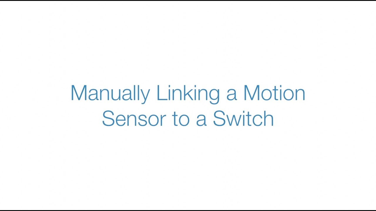 Manually Linking an Insteon Motion Sensor to an Insteon Switch - YouTube
