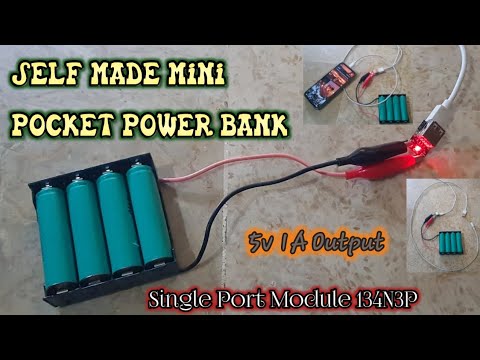 Mini/Pocket Power Bank 5v 1A with Single Port Module | 134N3P | DIY ...