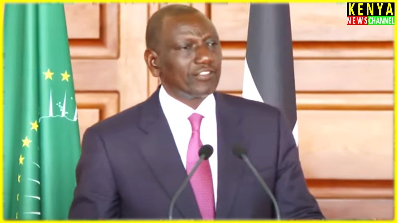 Ruto speech today at State House in front of African Presidents ahead ...