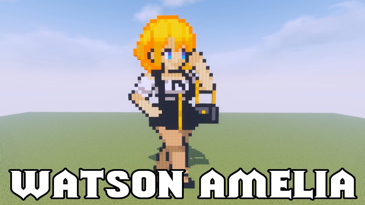 Watson Amelia [VTuber] - Minecraft Pixel Art [#273] - YouTube