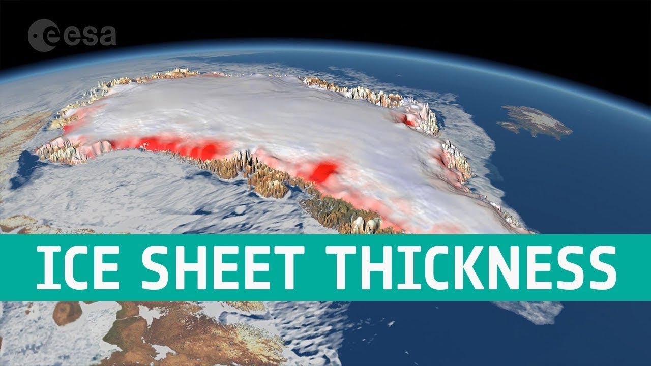 Cumulative Change in Greenland’s Ice Sheet Thickness - YouTube