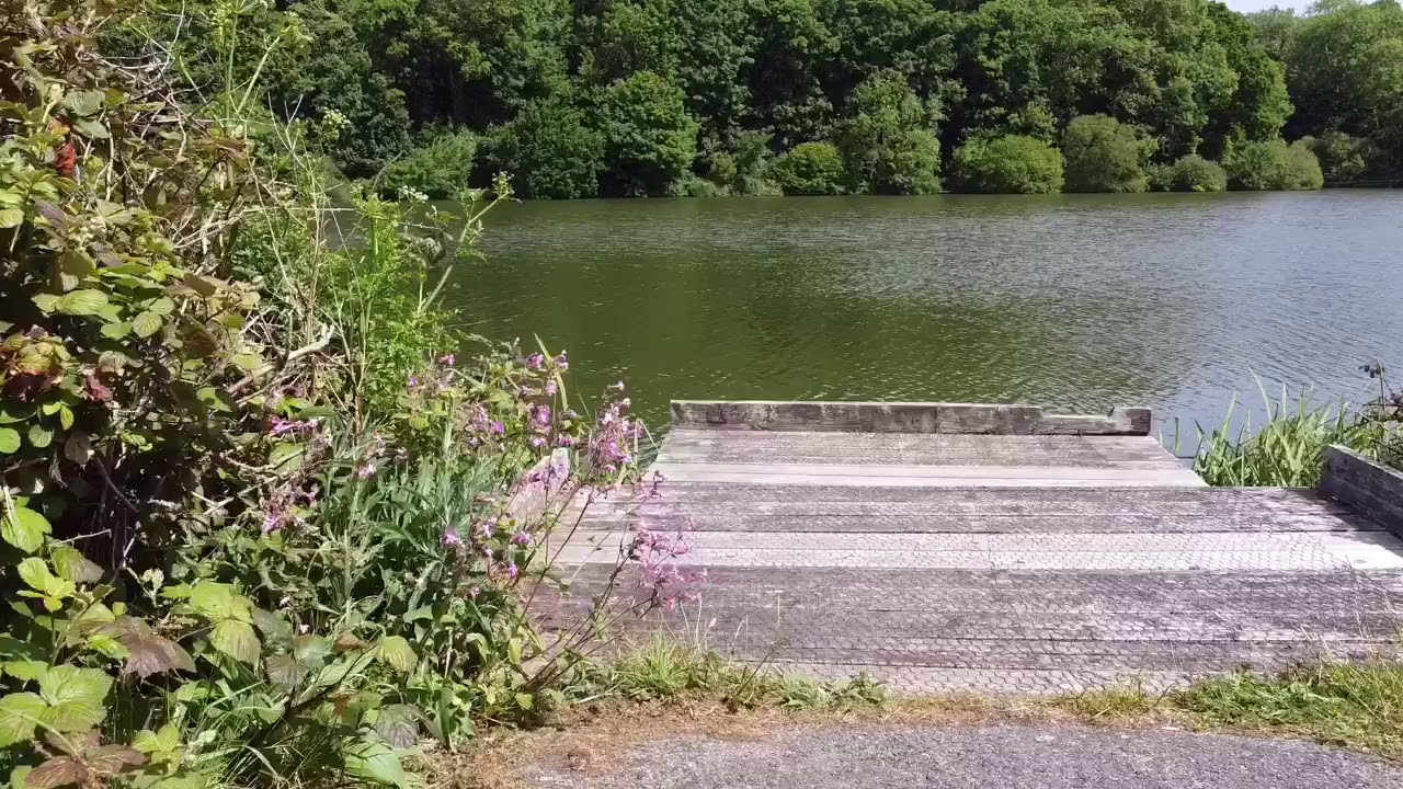 Porth reservoir drone shots - YouTube