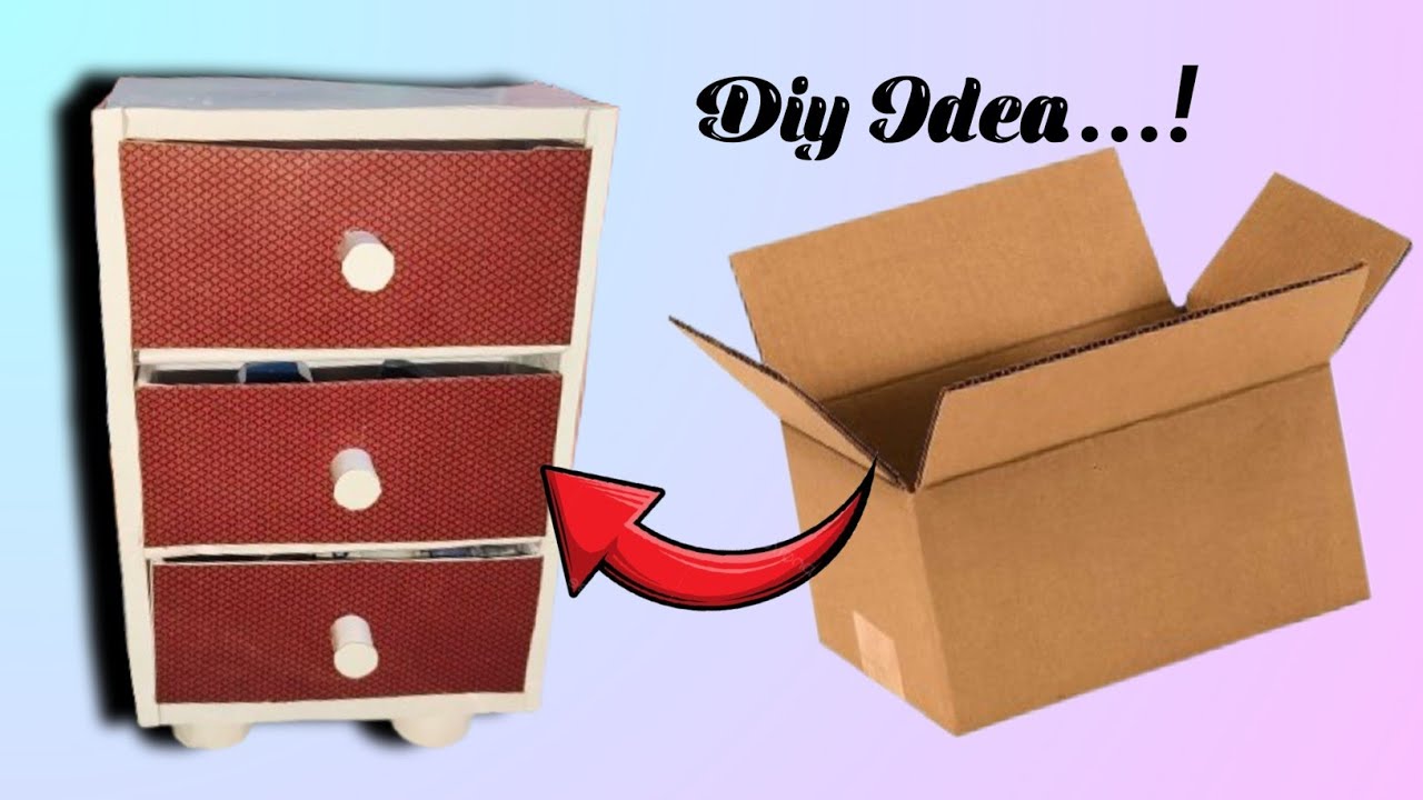 Mini Cardboard Box Reuse ideas |Easy Cardboard craft ideas|| How to ...