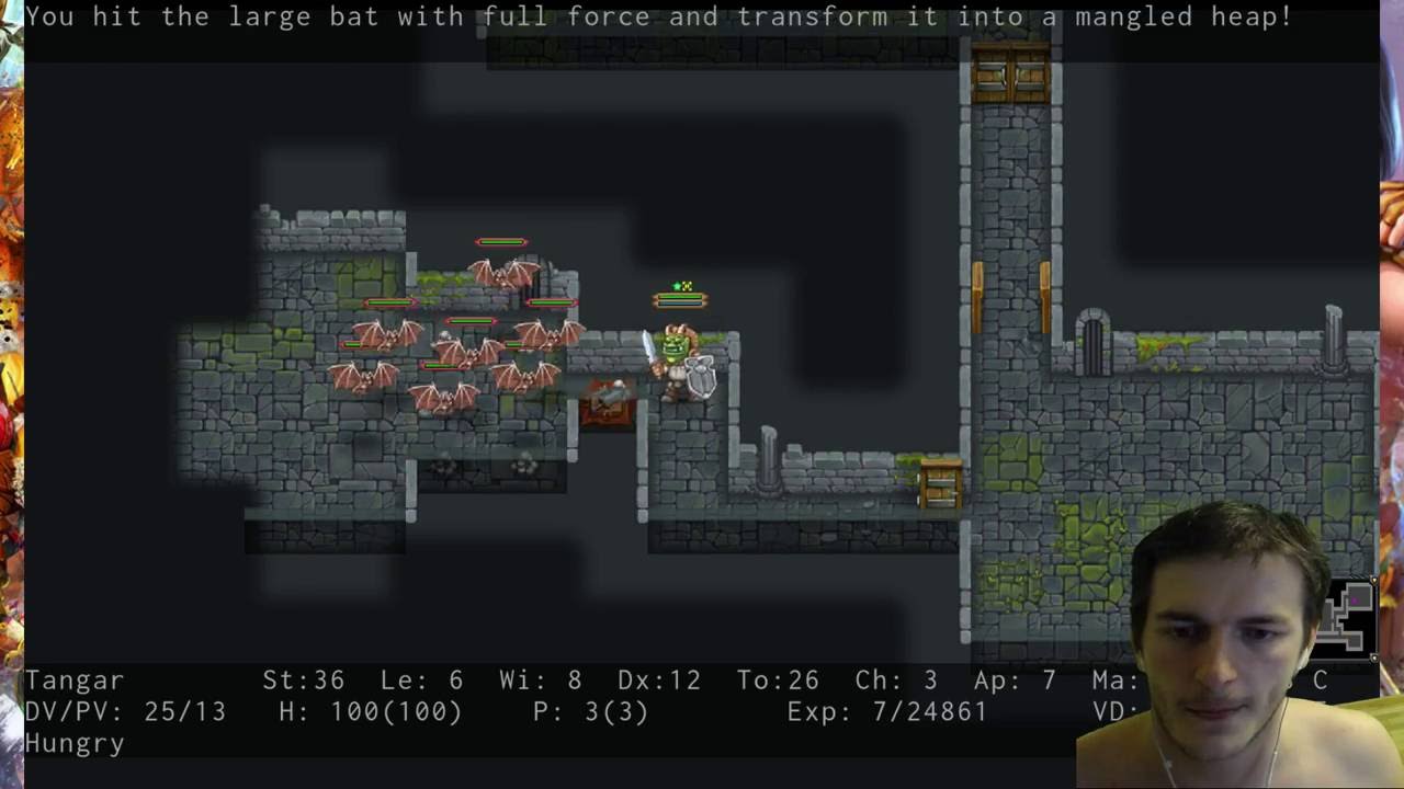 ADOM Village Dungeon ♣ Ancient Domains Of Mystery roguelike game video ...