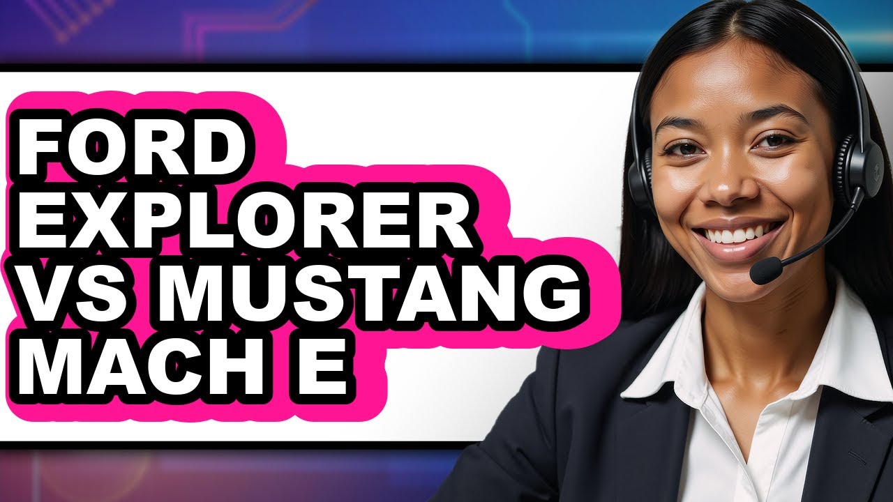 Ford Explorer vs Mustang Mach E - Full Comparison - YouTube