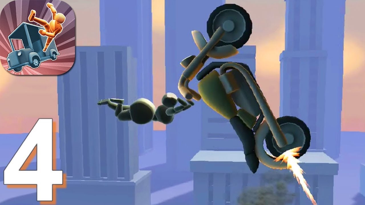 Stickman Turbo Dismount | Walkthrough Part 4 (Android, iOS Gameplay ...