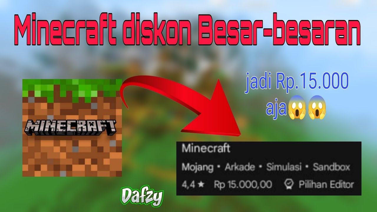 MINECRAFT ORI DISKON BESAR-BESARAN DI PLAYSTORE 😱‼️ | reaksi real saat tau informasi itu by ...